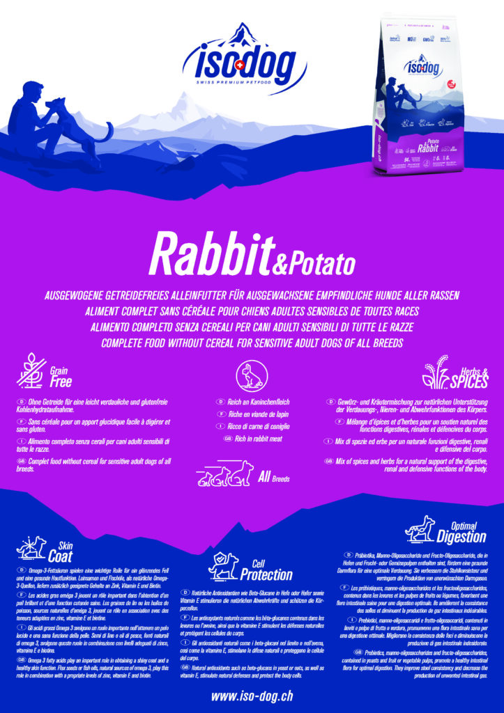 Iso-dog GRAIN FREE Rabbit & Potato All Breeds – AnimôBest
